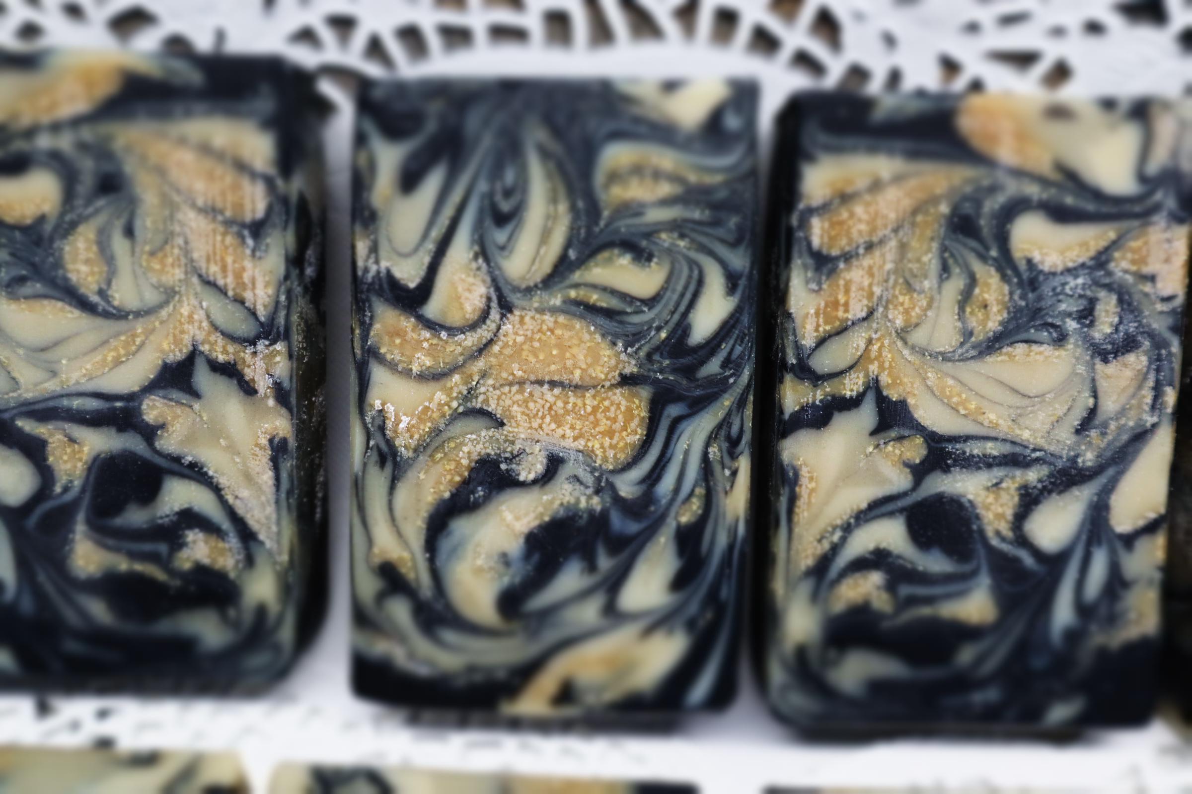 Vegan Sulfur Soap 5 oz | Clay Charcoal Tea Tree Lemon