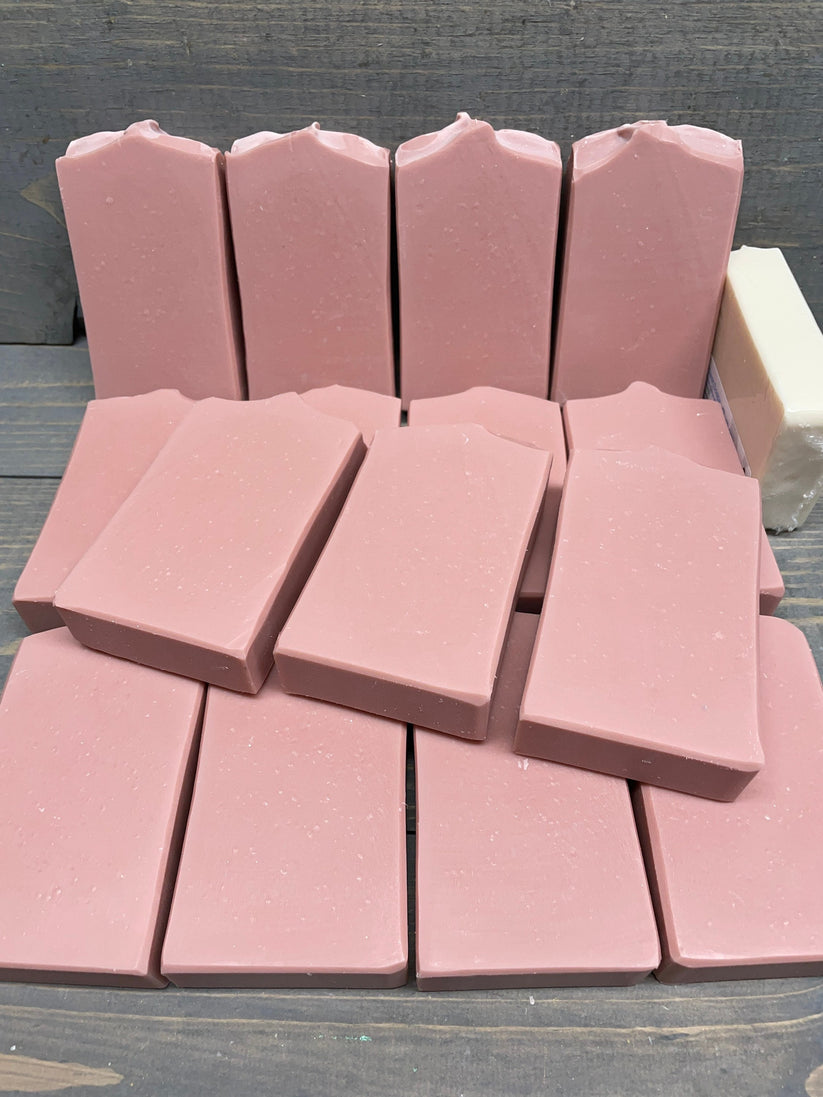 Clean Cotton Soap in PINK CLAY- 5.0 oz. Bar Soap, bubbly Soap, creamy ...